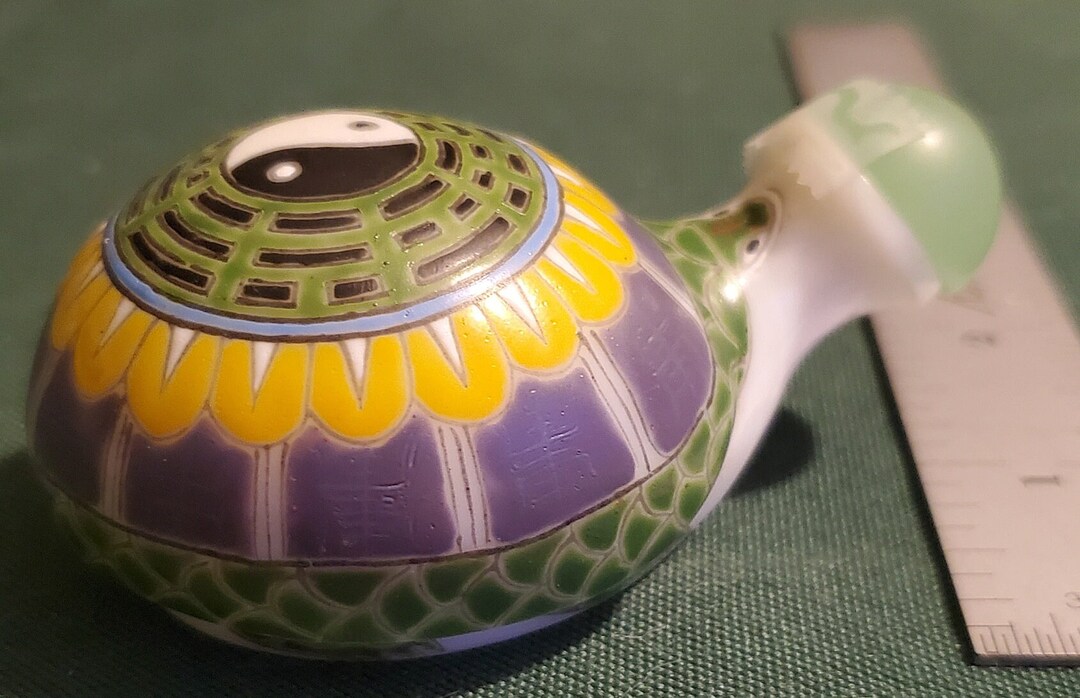 Turtle Shaped Glass Snuff Bottle - Etsy