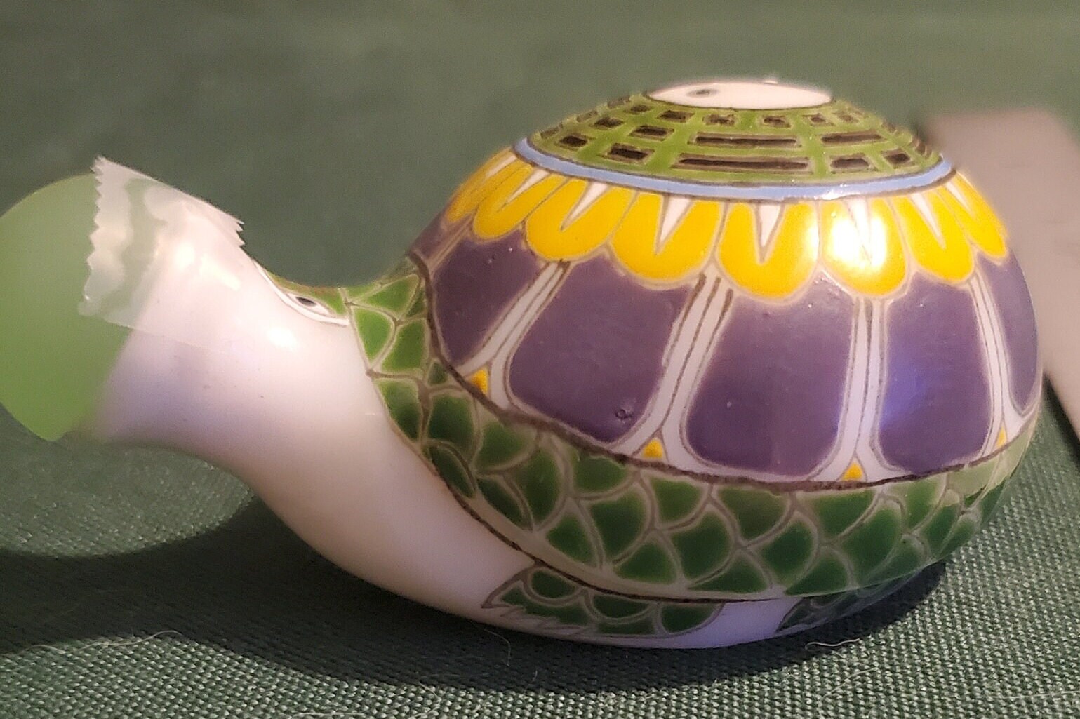 Turtle Shaped Glass Snuff Bottle - Etsy