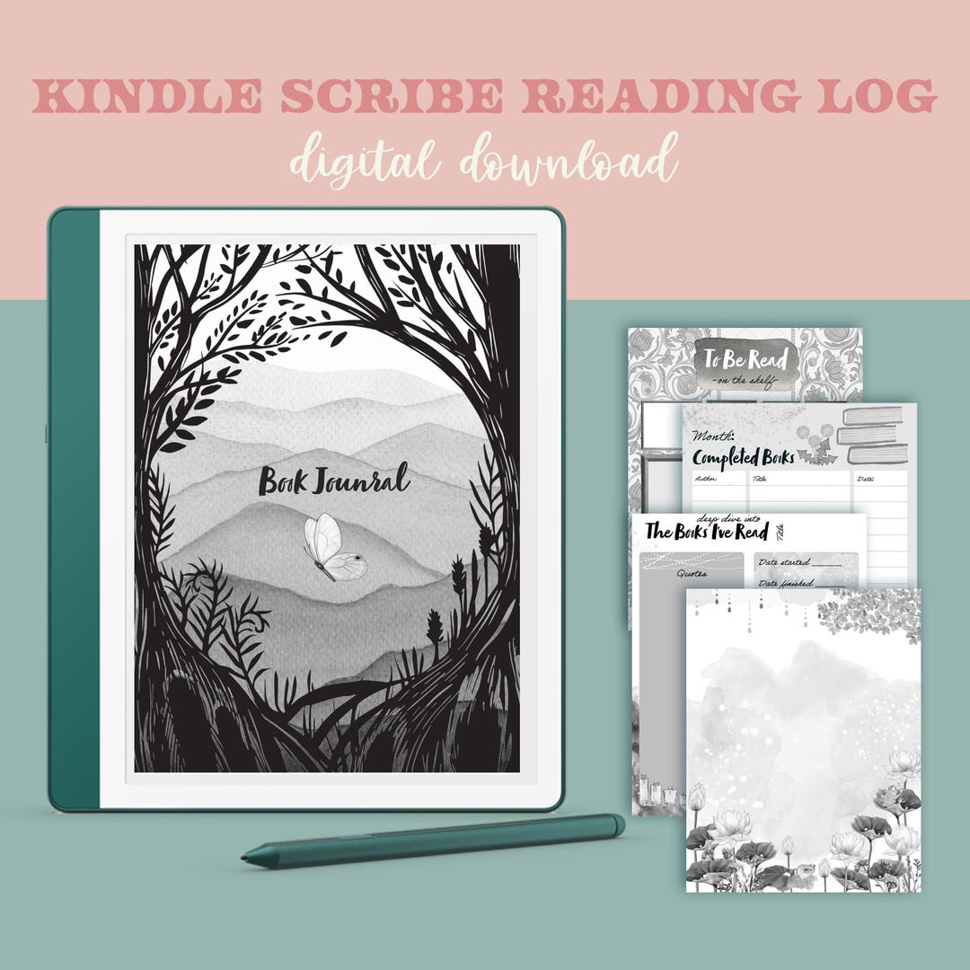 Kindle Scribe Reading Log, Kindle Scribe Templates, Reading Review ...