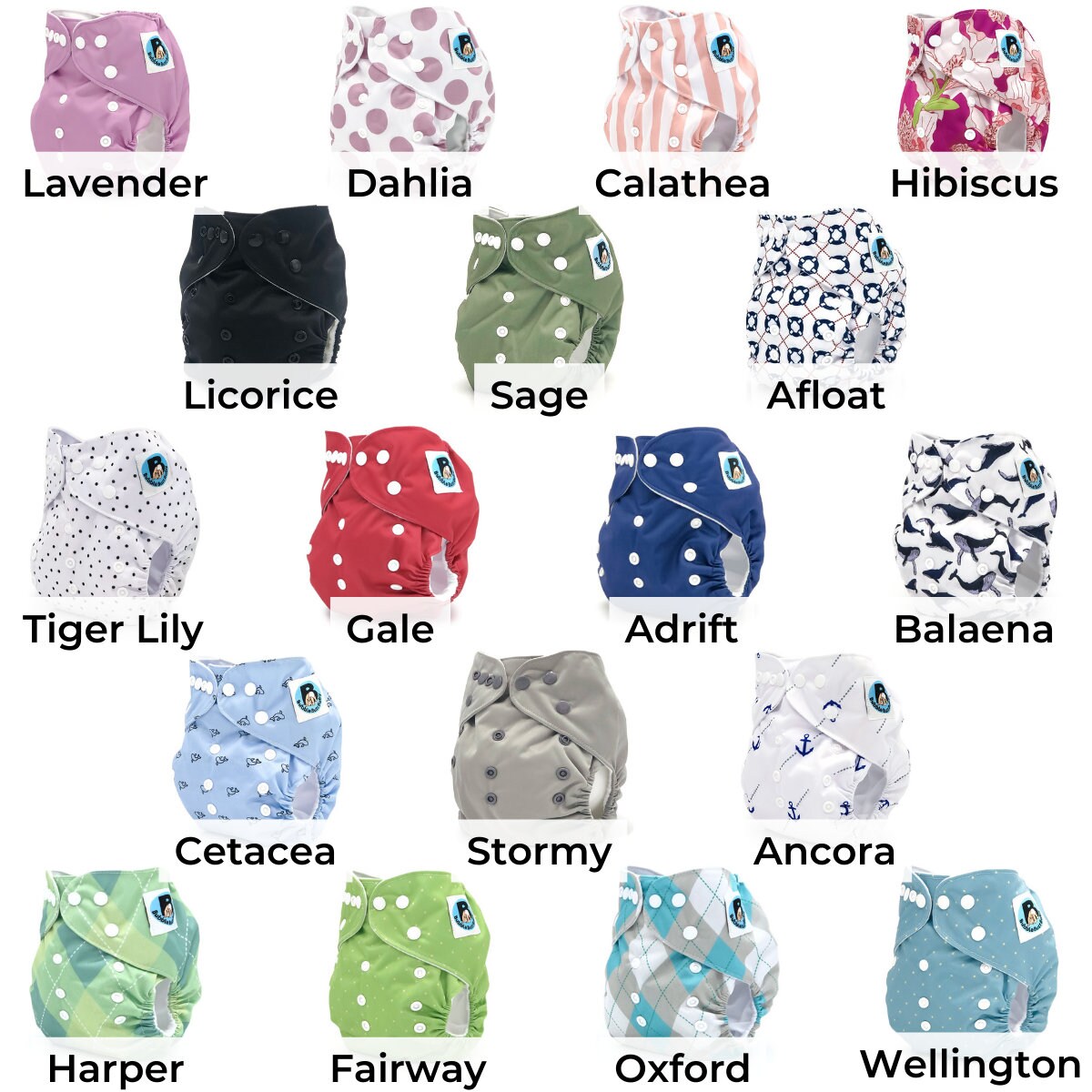 Build Your Own 6-pack Pocket Cloth Diapers With 3-layer Diaper Inserts ...