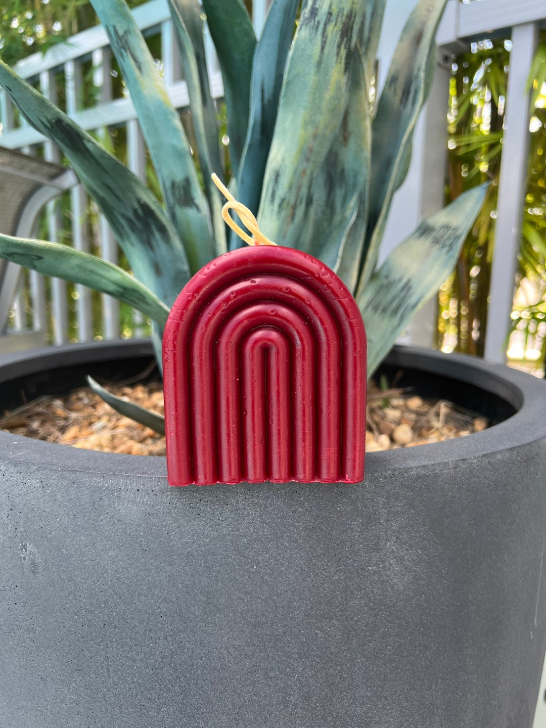 Scarlet Rainbow Candle Made of 100% Pure Beeswax - Etsy