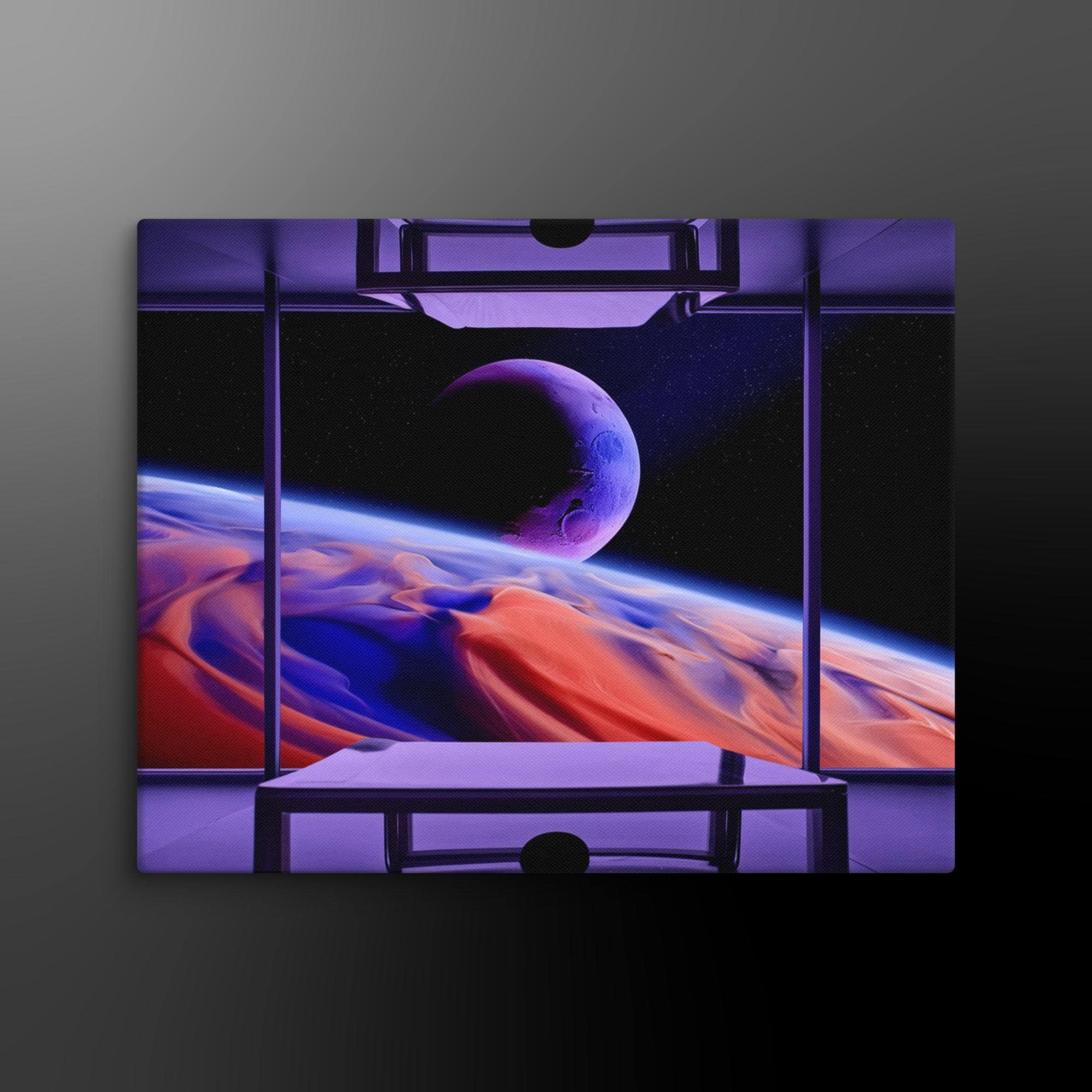 Window Into Space Astronomy Wall Art Canvas - Etsy