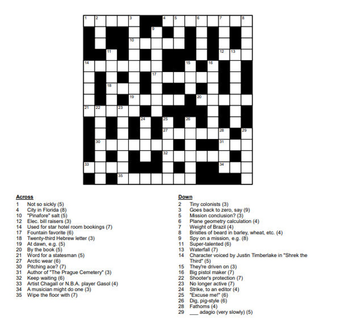 100 Crossword Puzzles PDF Printable - Etsy