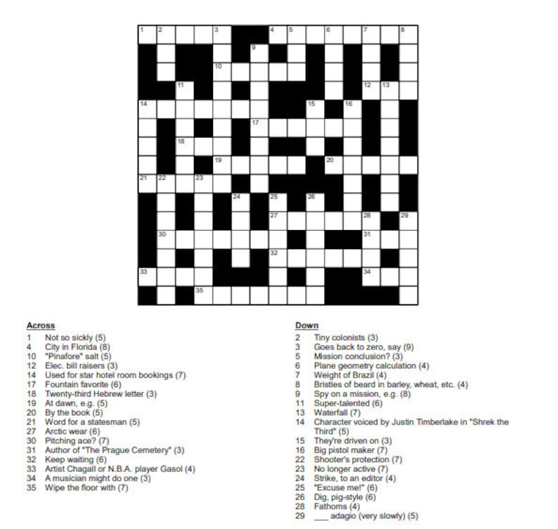 100 Crossword Puzzles PDF Printable - Etsy