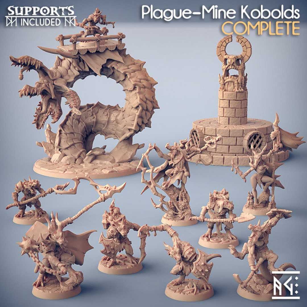 Plague-mine Kobolds part 1 by Artisan Guild 3D Printed Dnd Pathfinder ...
