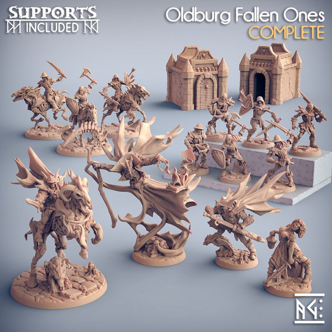 Oldberg the Fallen Ones part 1 by Artisan Guild 3D Printed Dnd D&D ...