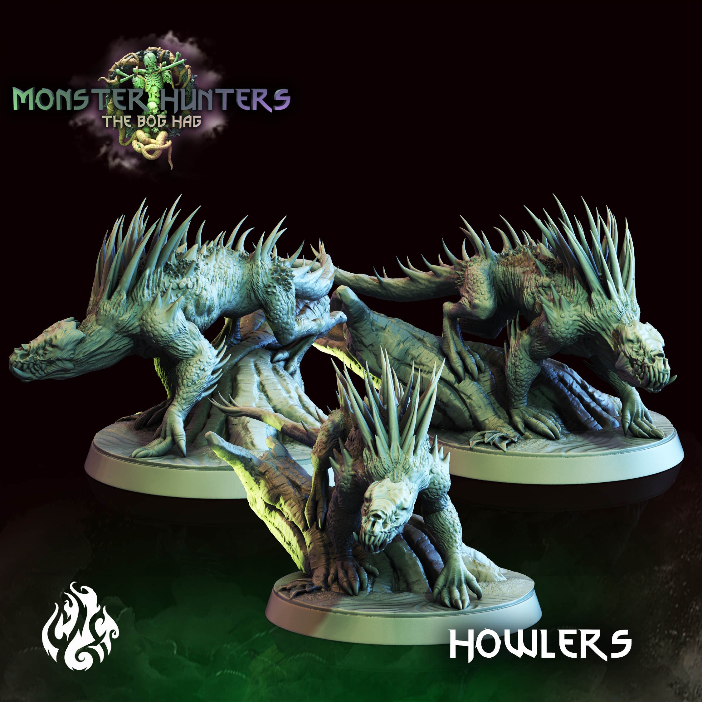 Swamp Howlers by Crippled God Foundry 3D Printed Dnd - Etsy