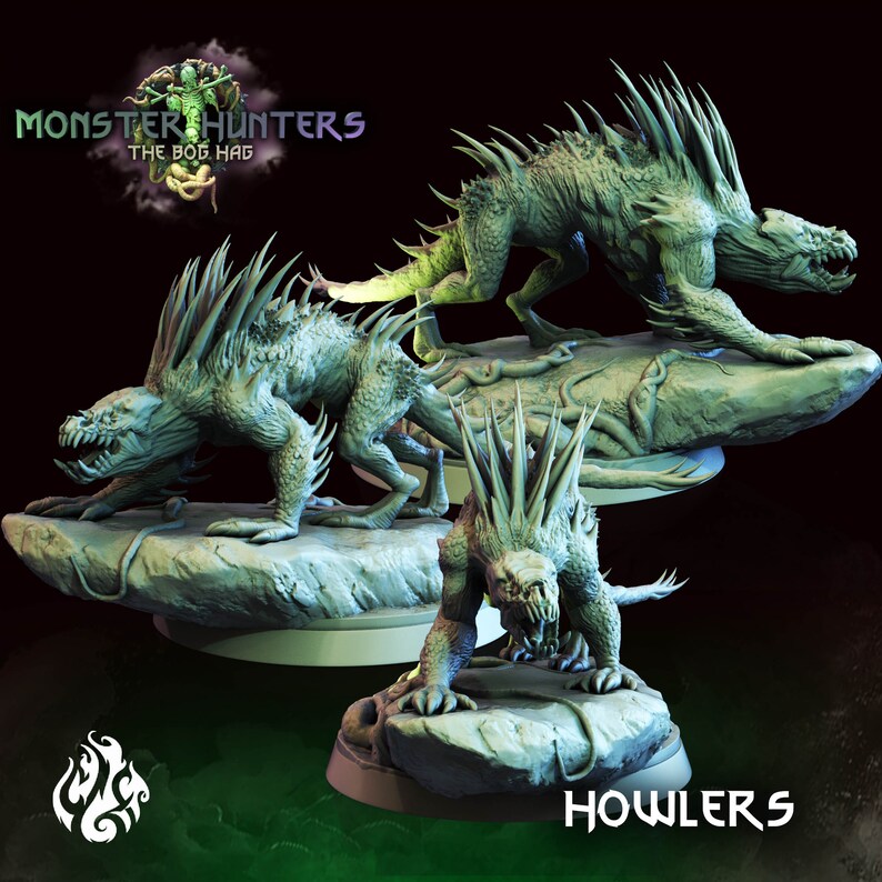 Swamp Howlers by Crippled God Foundry 3D Printed Dnd - Etsy