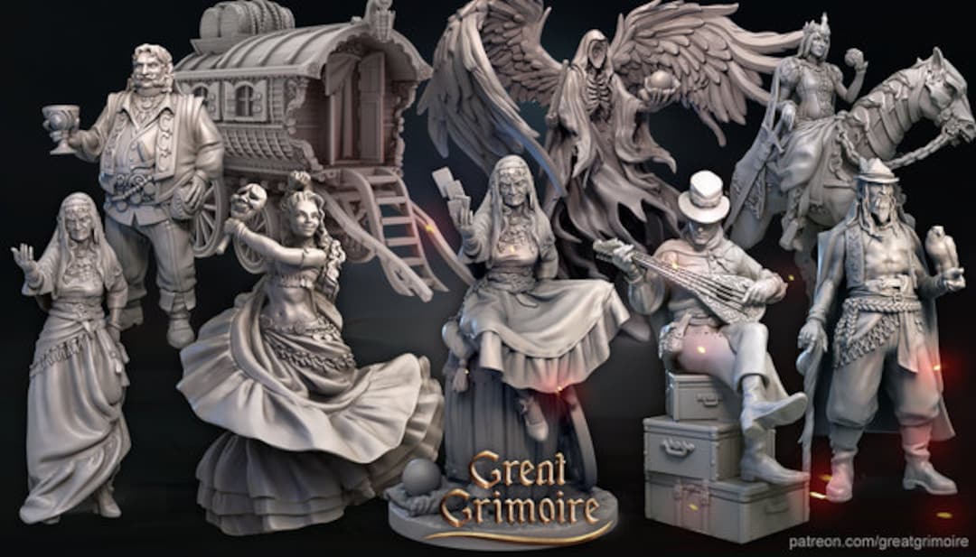 Caravan by Great Grimoire 3D Printed Dnd D&D Pathfinder Miniatures - Etsy