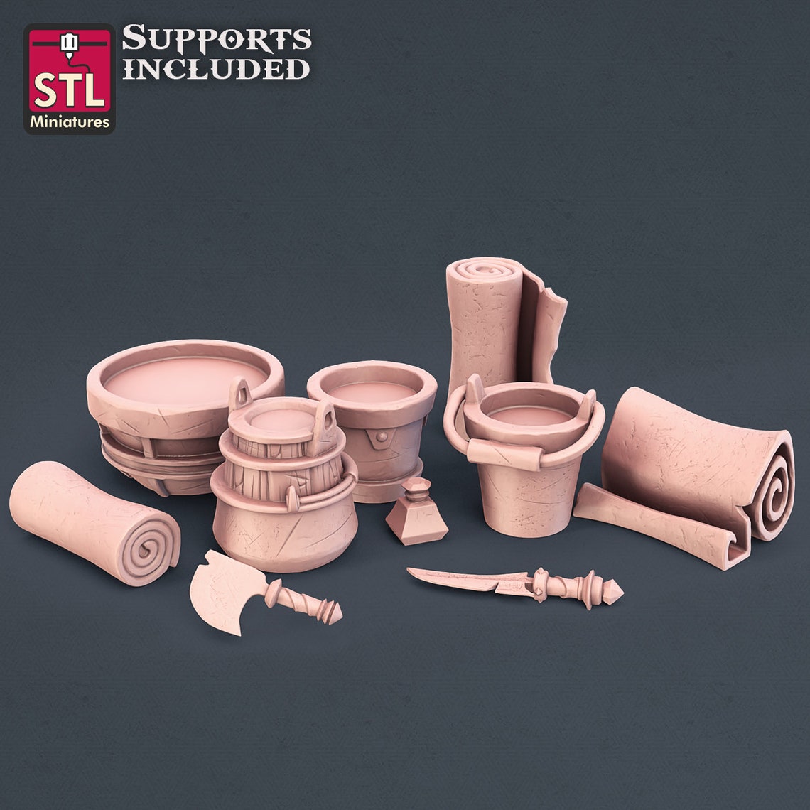 The Leatherworker by STL Miniatures 3D Printed Dnd - Etsy