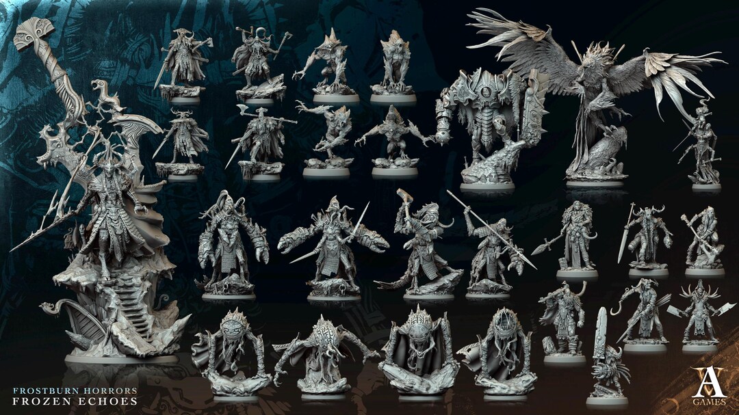 Frostburn Horrors Frozen Echoes part 1 by Archvillain Games 3D Printed ...