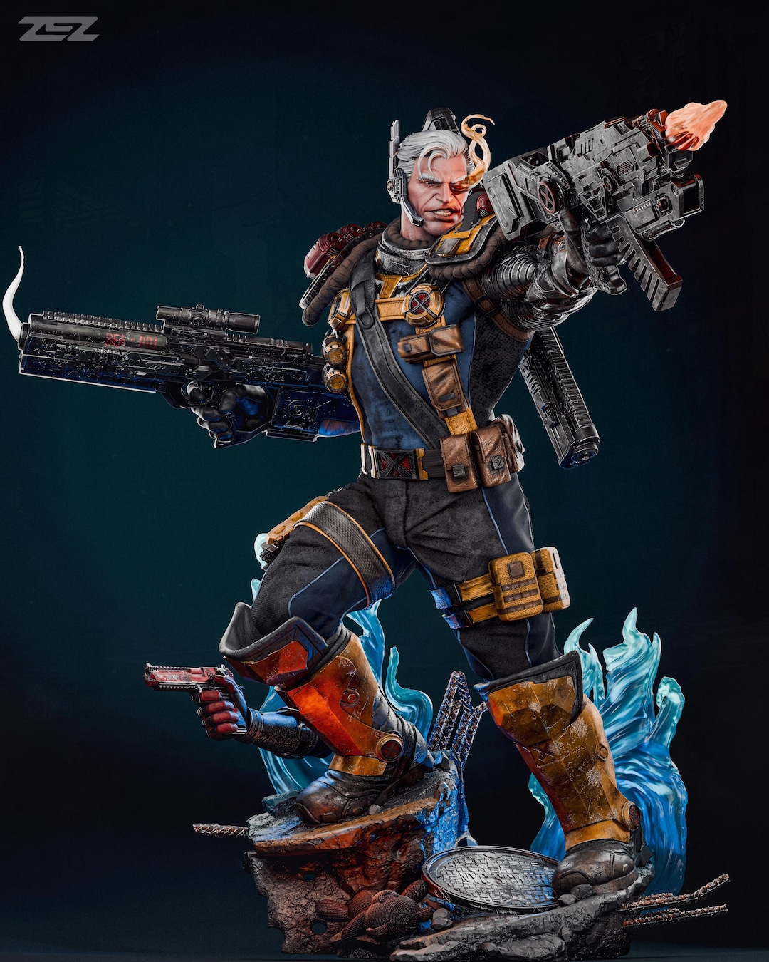 Cable Statue by ZEZ Studios 3D Printed Resin Statues and Busts - Etsy
