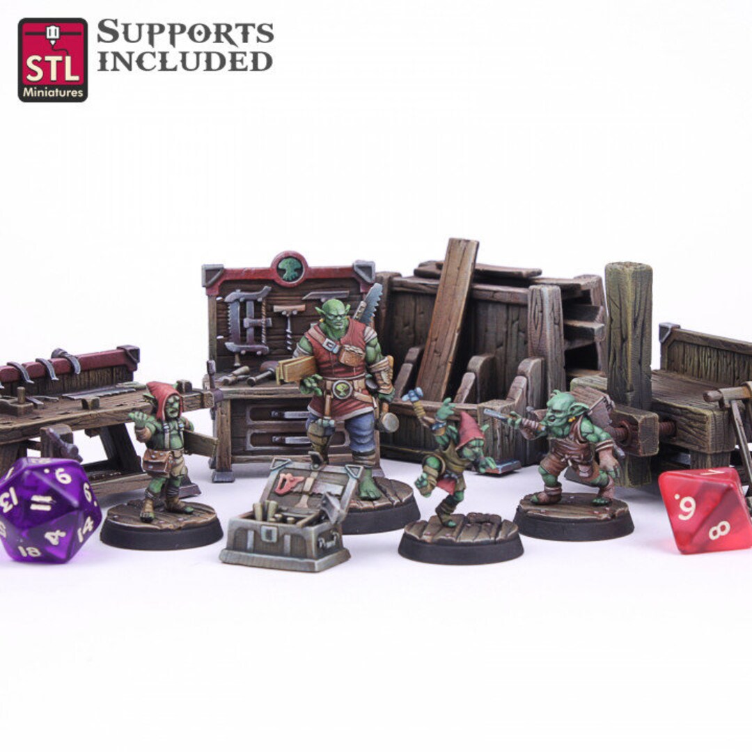 The Carpenter by STL Miniatures 3D Printed Dnd Pathfinder - Etsy