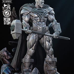 Steel Statue by B3dserk 3D Printed Resin Statues and Busts - Etsy