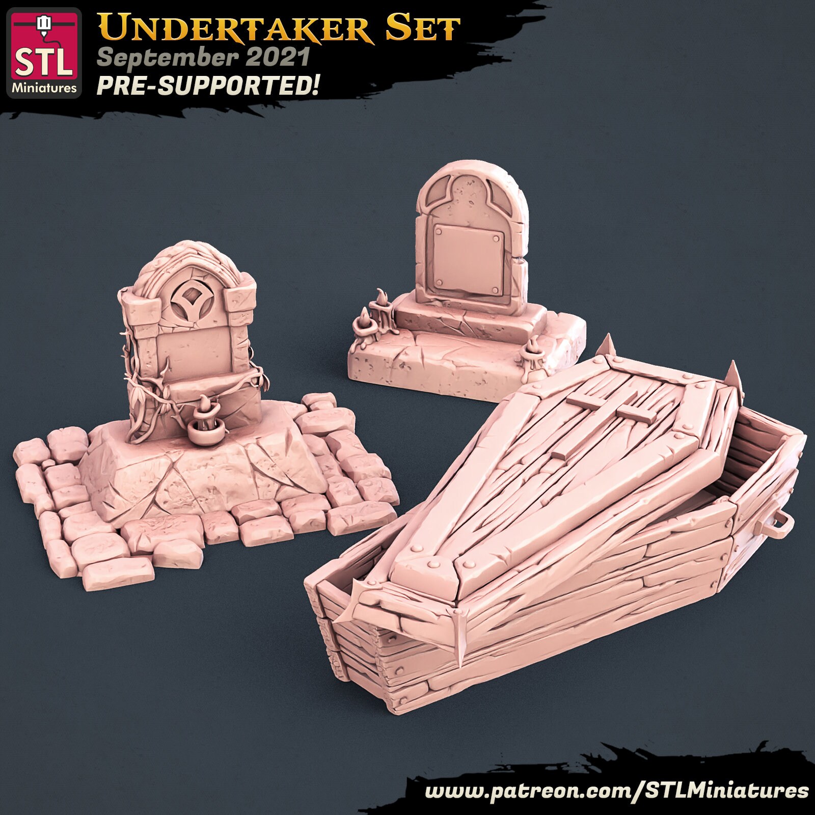 The Undertaker by STL Miniatures 3D Printed Dnd Pathfinder - Etsy