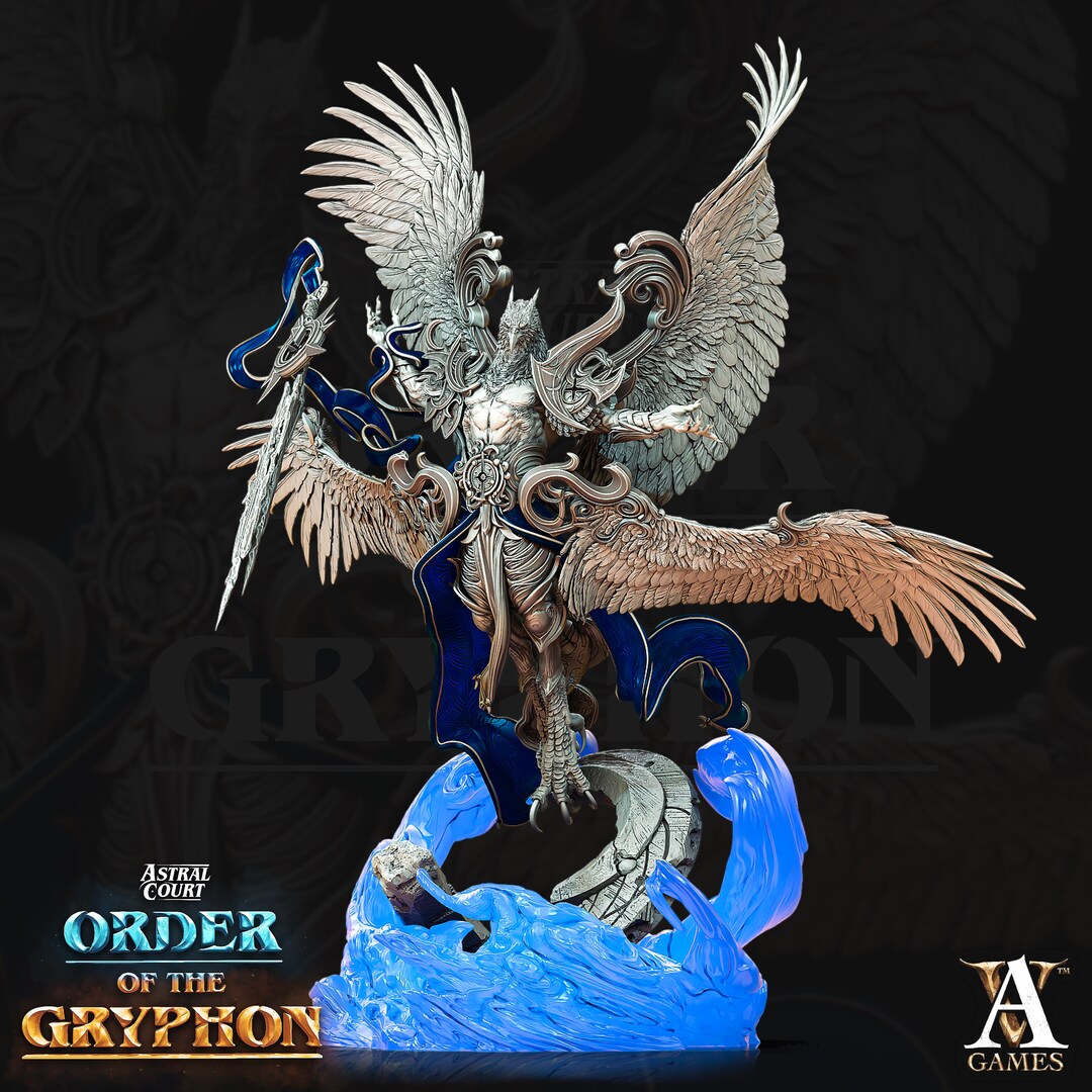 Astral Court Order of the Gryphon part 1 by Archvillain Games 3D Printed Dnd Pathfinder Tabletop ...