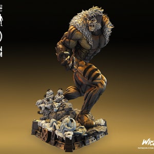 Sabretooth Statue by 3D Wicked 3D Printed Superhero Statues and Busts ...