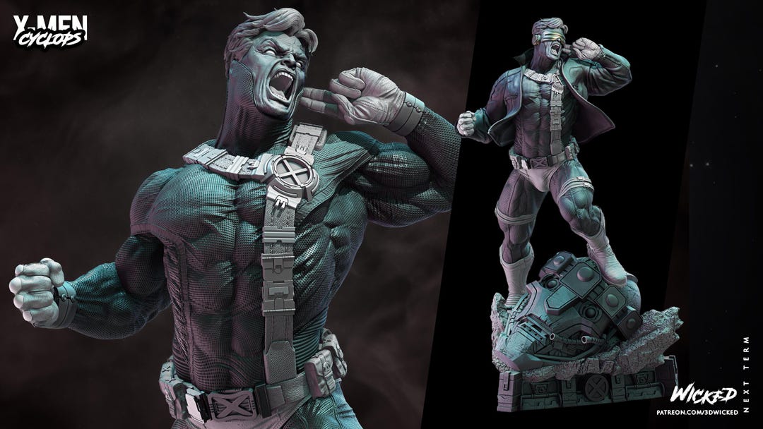 Cyclops Statue by 3D Wicked 3D Printed Resin Statues and Busts - Etsy