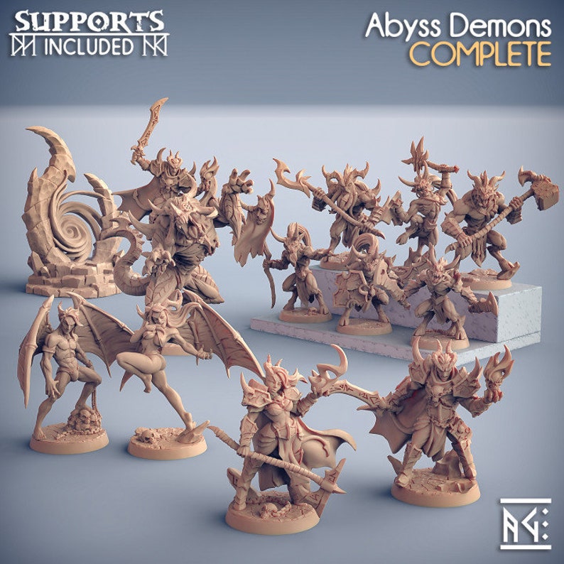 Abyss Demons part 1 by Artisan Guild 3D Printed Dnd - Etsy