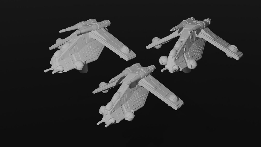 SW Armada Republic LAAT Gunship With Ball Turrets 3 Pack - Etsy
