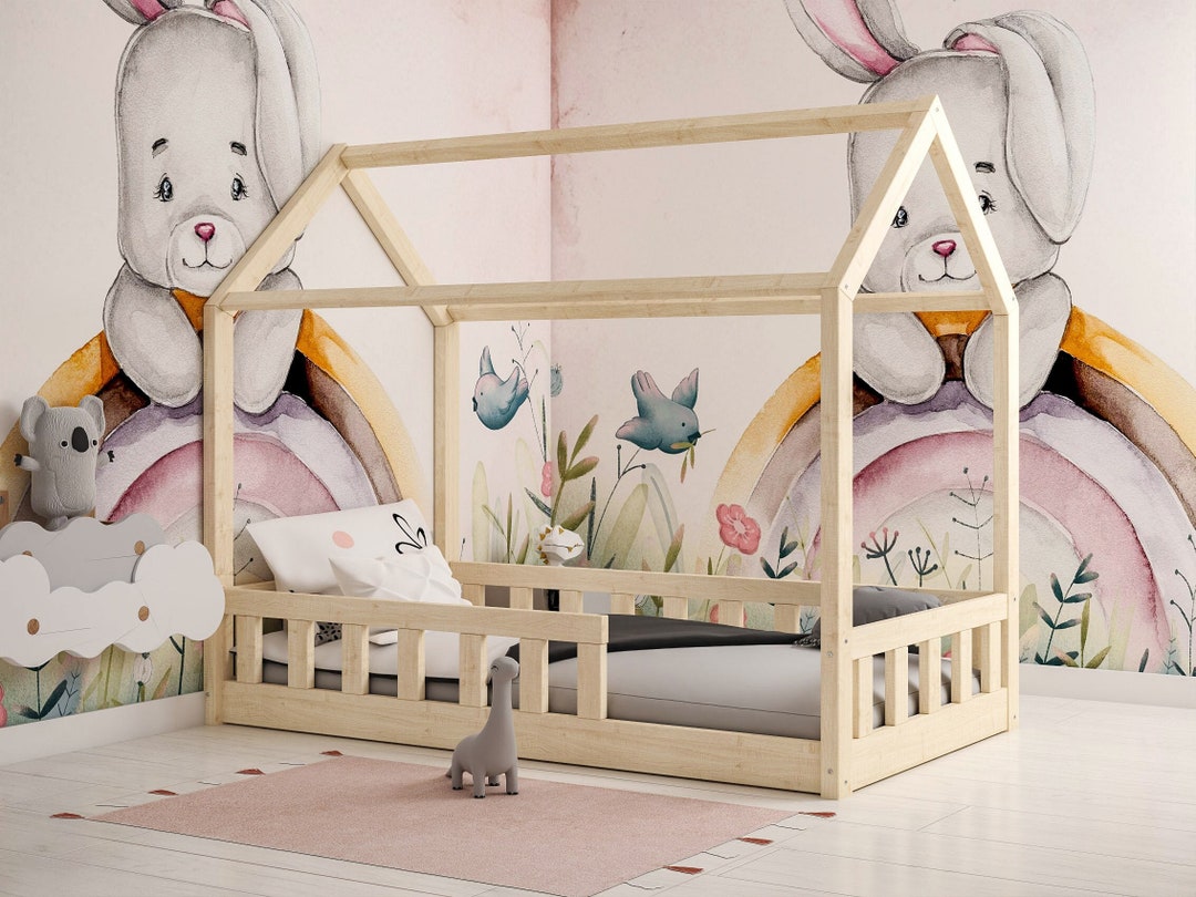 Kinderbett Premium Hausbett, , Montessori Bett, House Bed,toddler Bed ...
