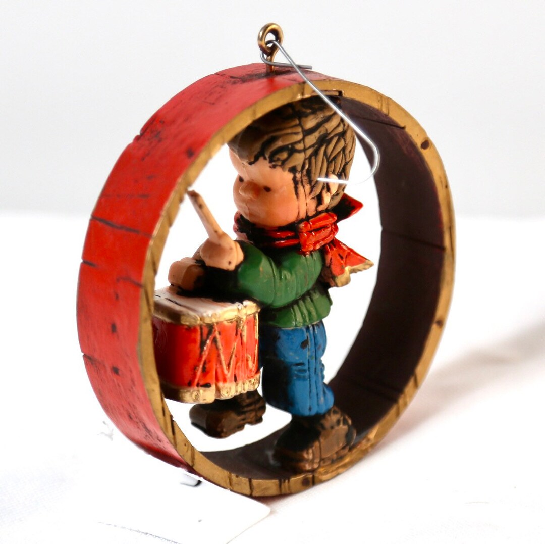 1975 Hallmark Christmas Tree Wood Ornament Drummer Boy - Etsy