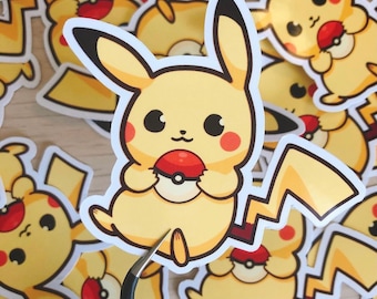 Pikachu Sticker Set Cute Sticker Pokemon Sticker Sticker - Etsy