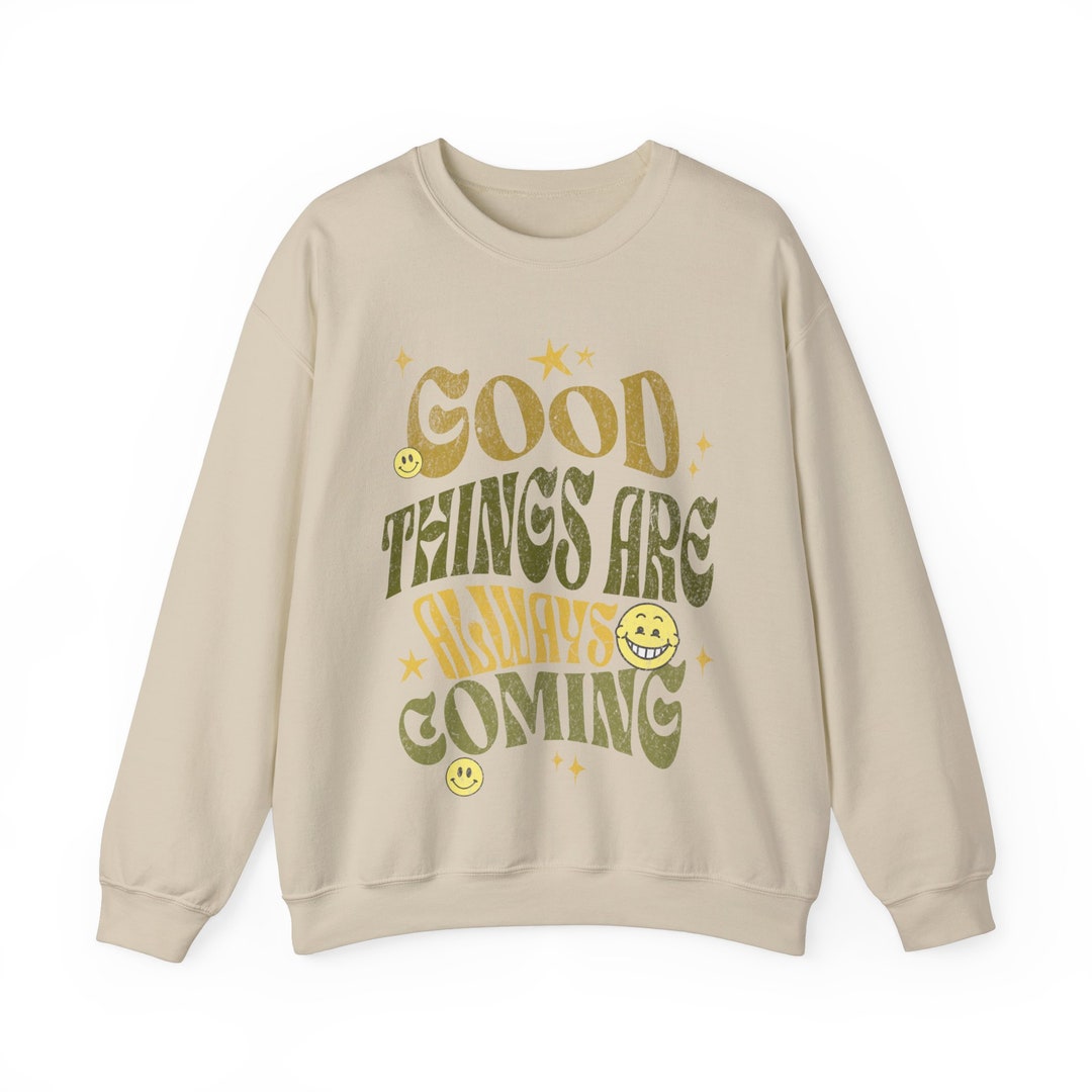 Sweatshirt With Affirmations, Smiley Face Sweatshirt, Sweatshirt for ...
