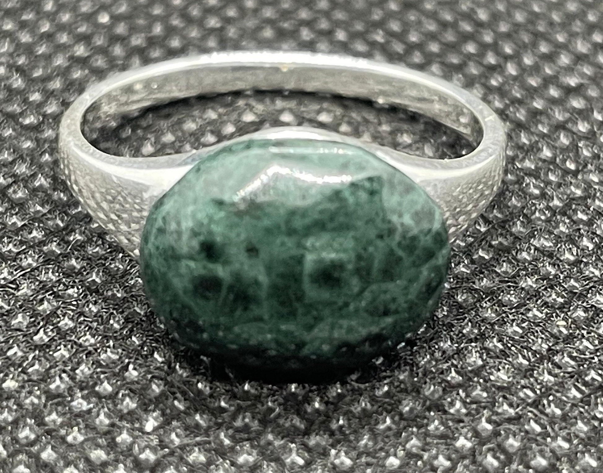 Isle Royale Greenstone Ring in a Sterling Silver Setting - Etsy