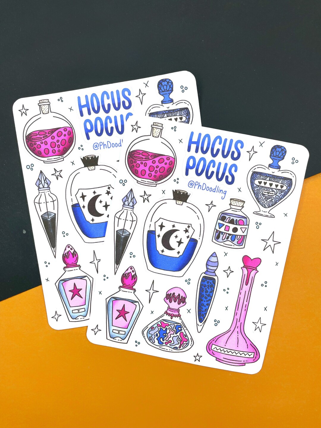 Hocus Pocus Bullet Journal Sticker Sheet Cute Aesthetic - Etsy