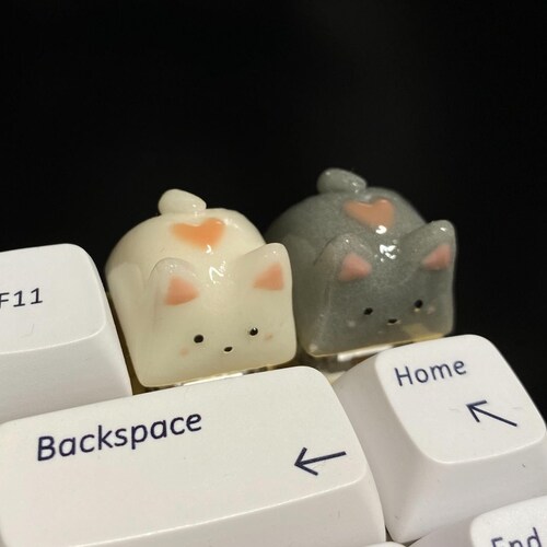 Matching Cat Kitty Keycaps Valentine Keycaps Couple - Etsy