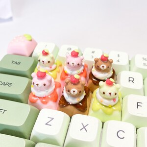 Cake Bear Keycap Dessert Keycap Artisan Keycap - Etsy