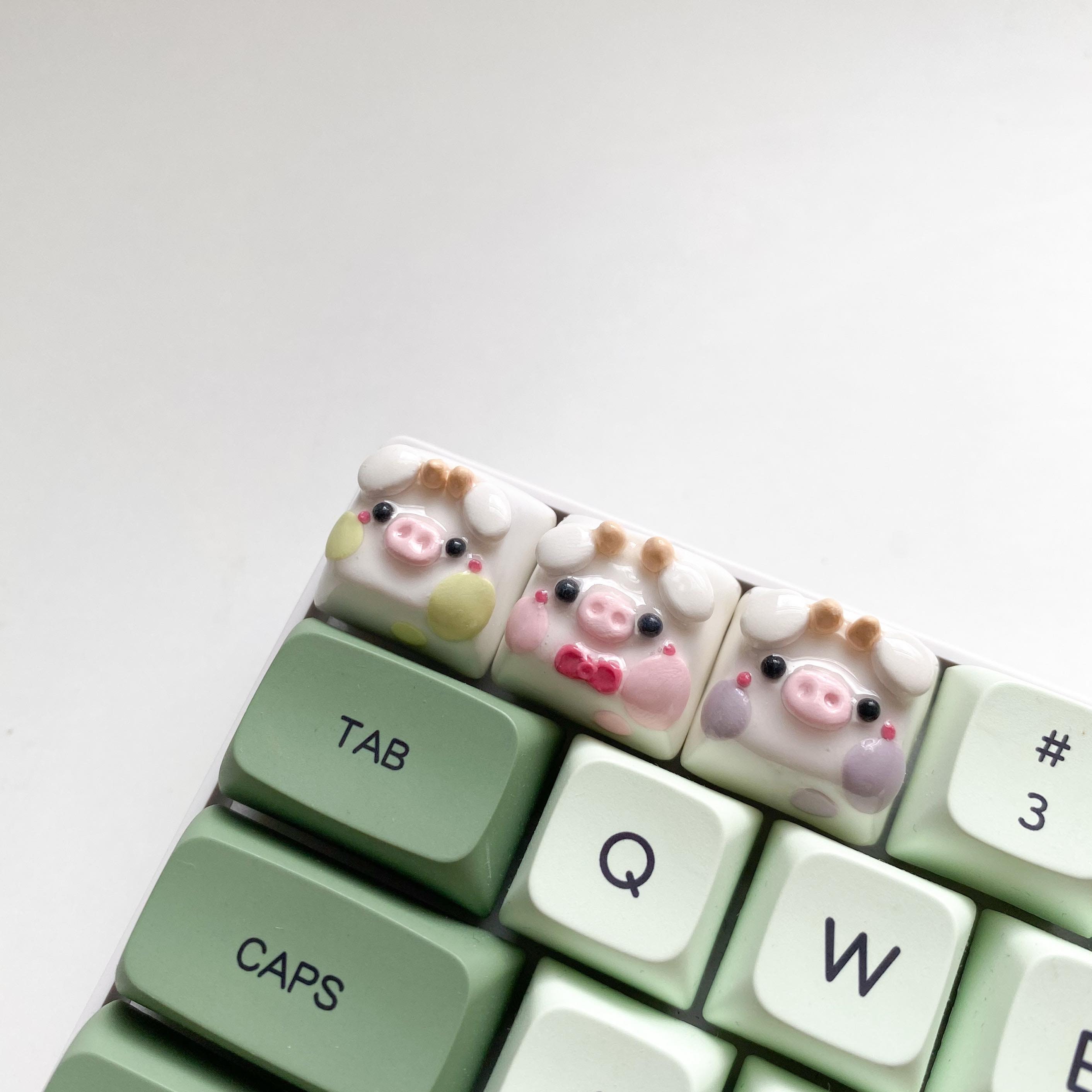 Strawberry Cow Keycap Matcha Cow Keycap Taro Cow Keycap - Etsy Canada