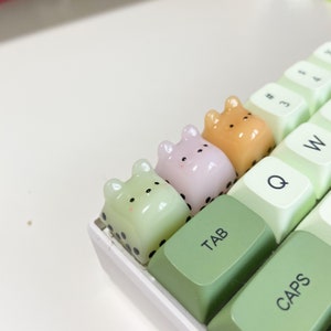 Bubble Tea Boba Bear Keycap | Artisan Keycap - Etsy