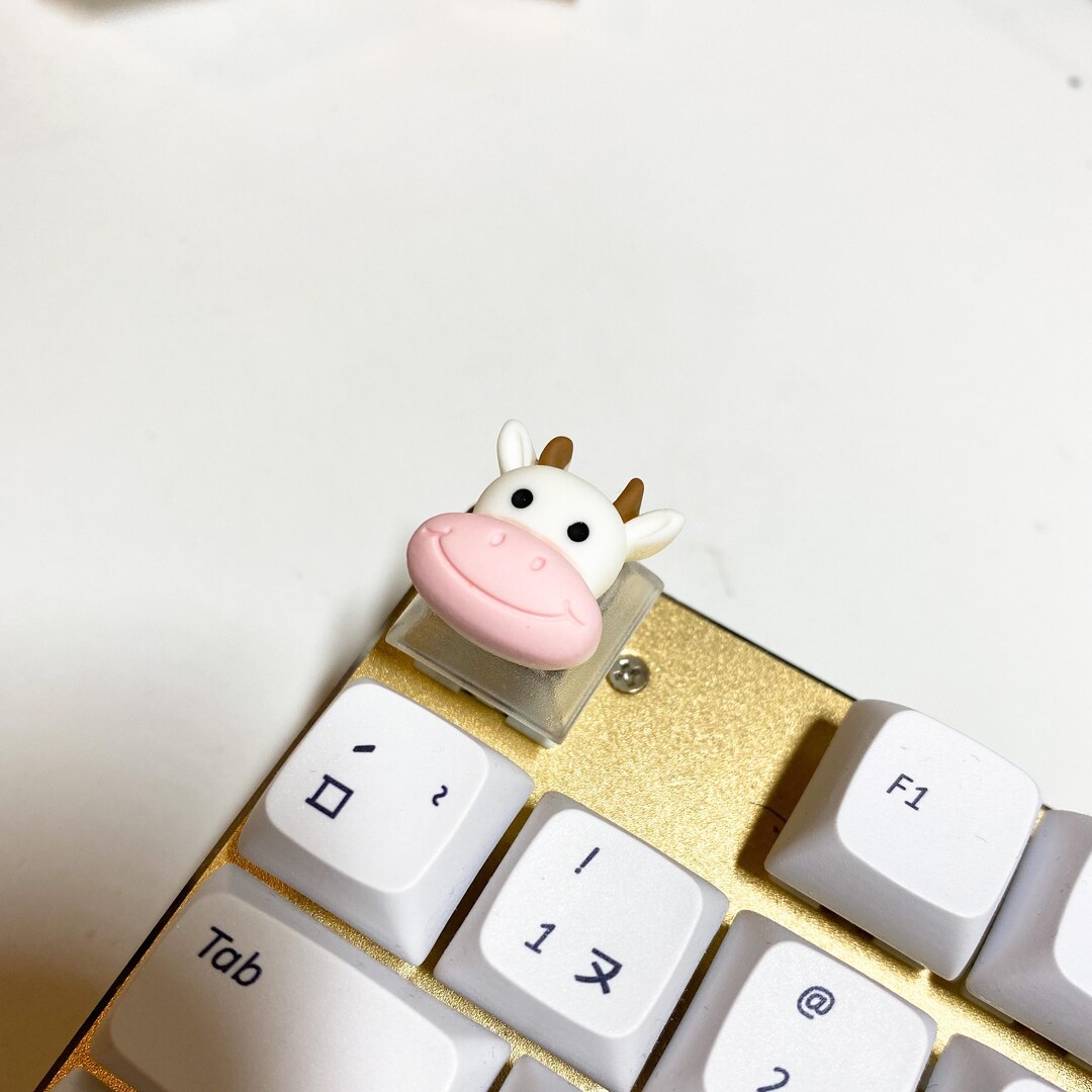 Cow Keycap | Artisan Keycap - Etsy