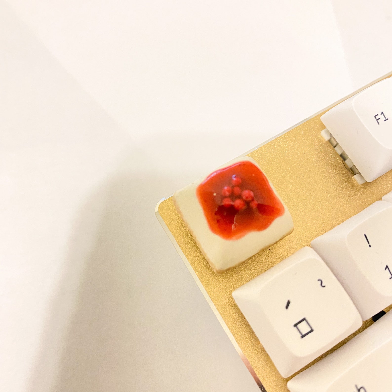 Cherry Cheesecake Keycap Artisan Keycap - Etsy