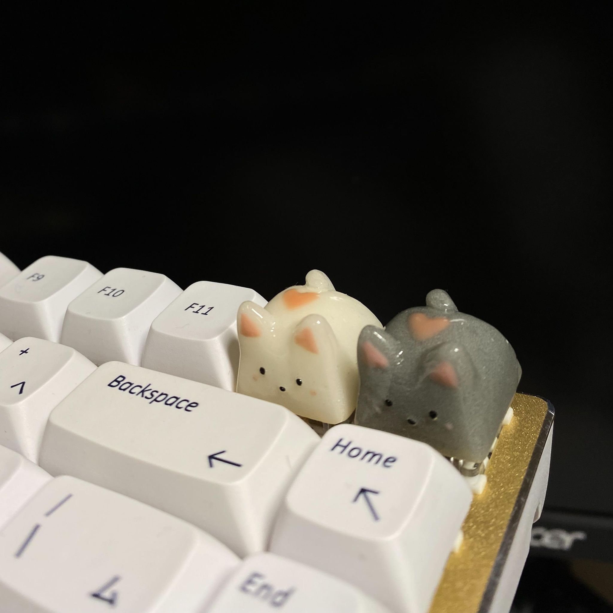 Matching Cat Kitty Keycaps Valentine Keycaps Couple - Etsy