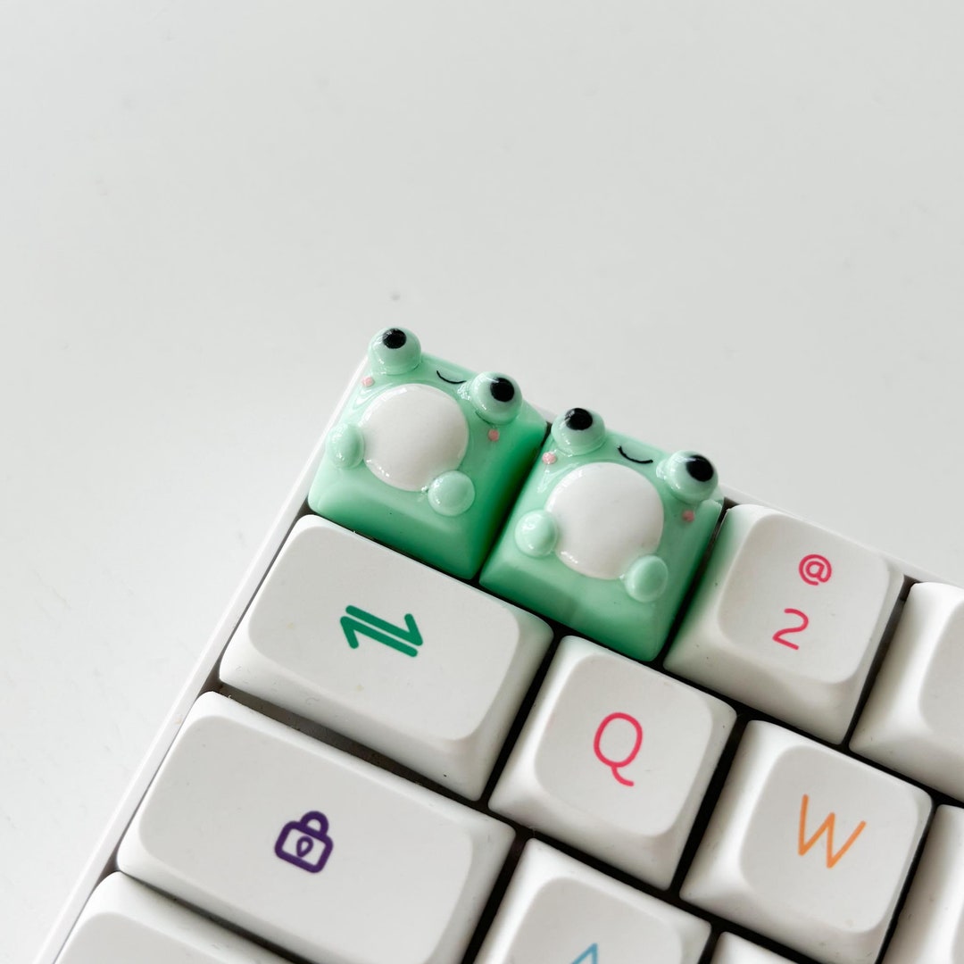 Frog Keycap Artisan Kawaii Keycap Cute Keycap - Etsy