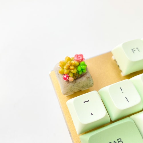 Succulent Keycap Plant Keycap Artisan Keycap - Etsy