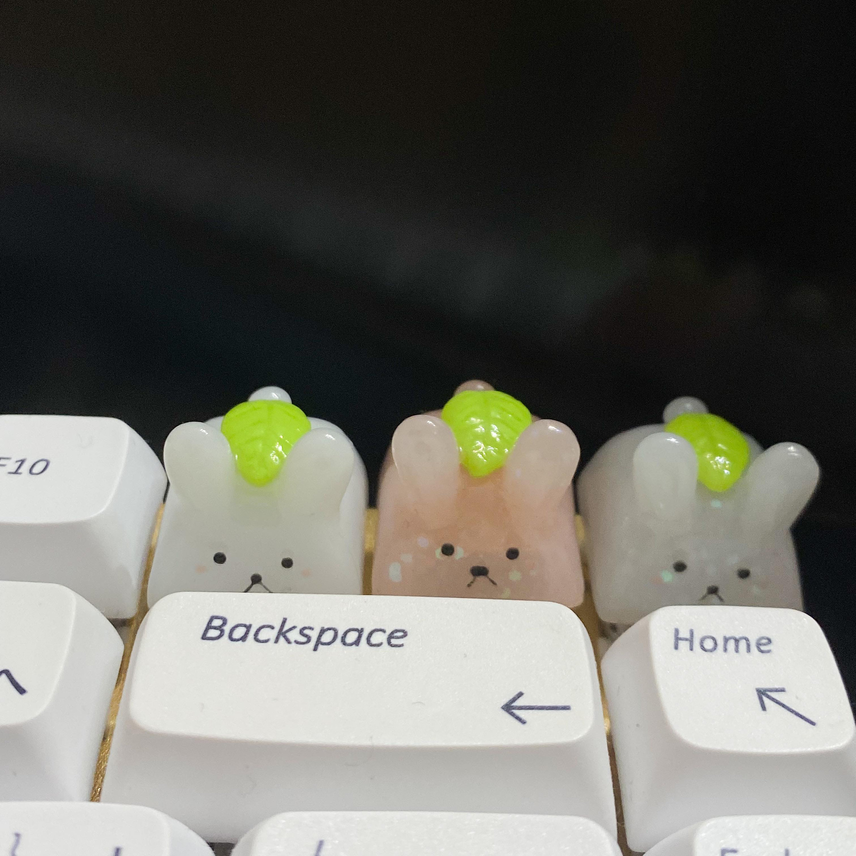 Bunny Mochi Keycap Artisan Keycap - Etsy