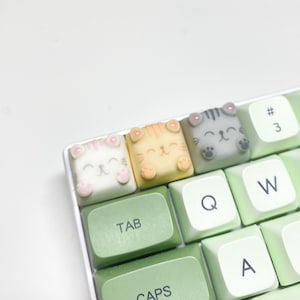 Cat Keycaps Artisan Keycaps - Etsy