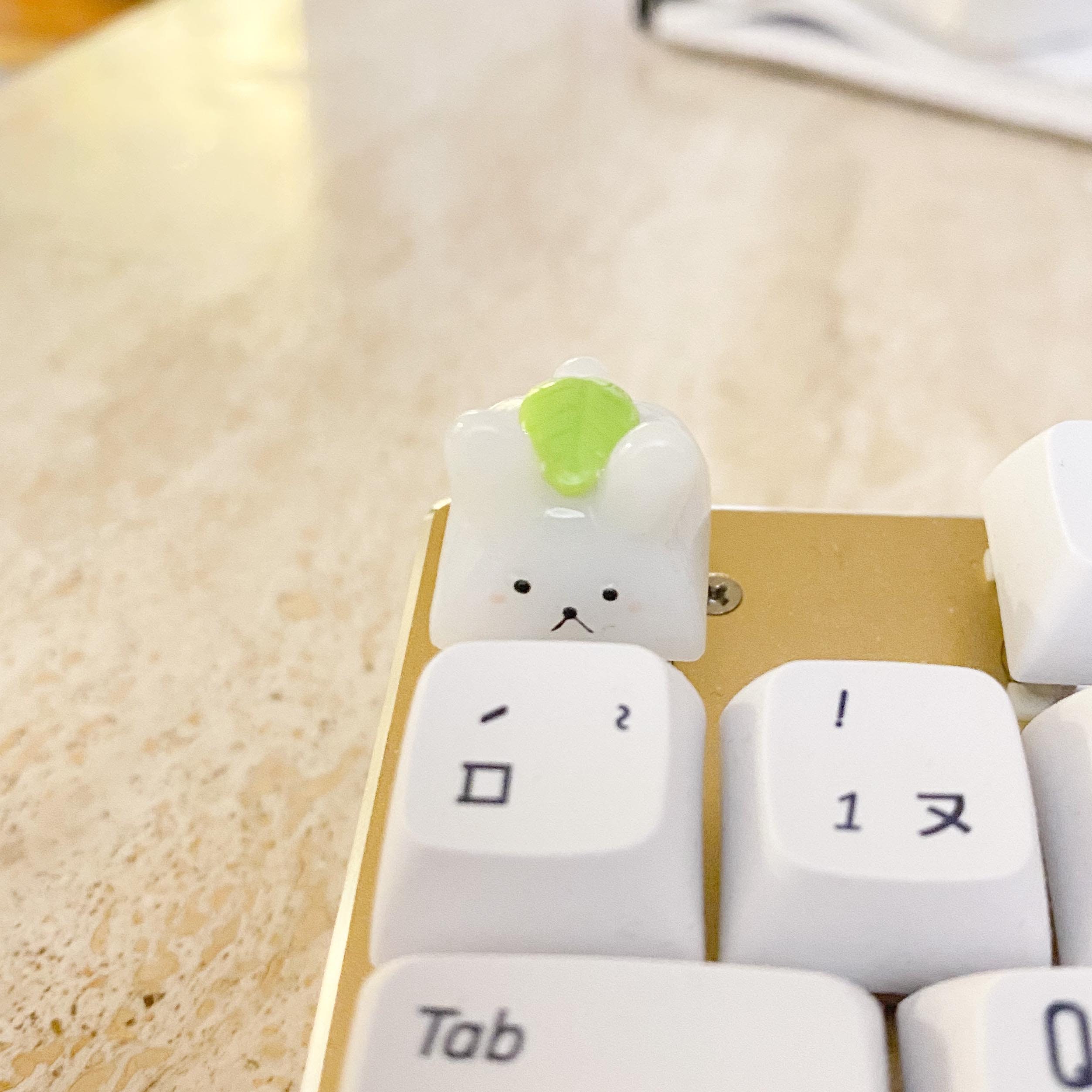 Bunny Mochi Keycap Artisan Keycap - Etsy