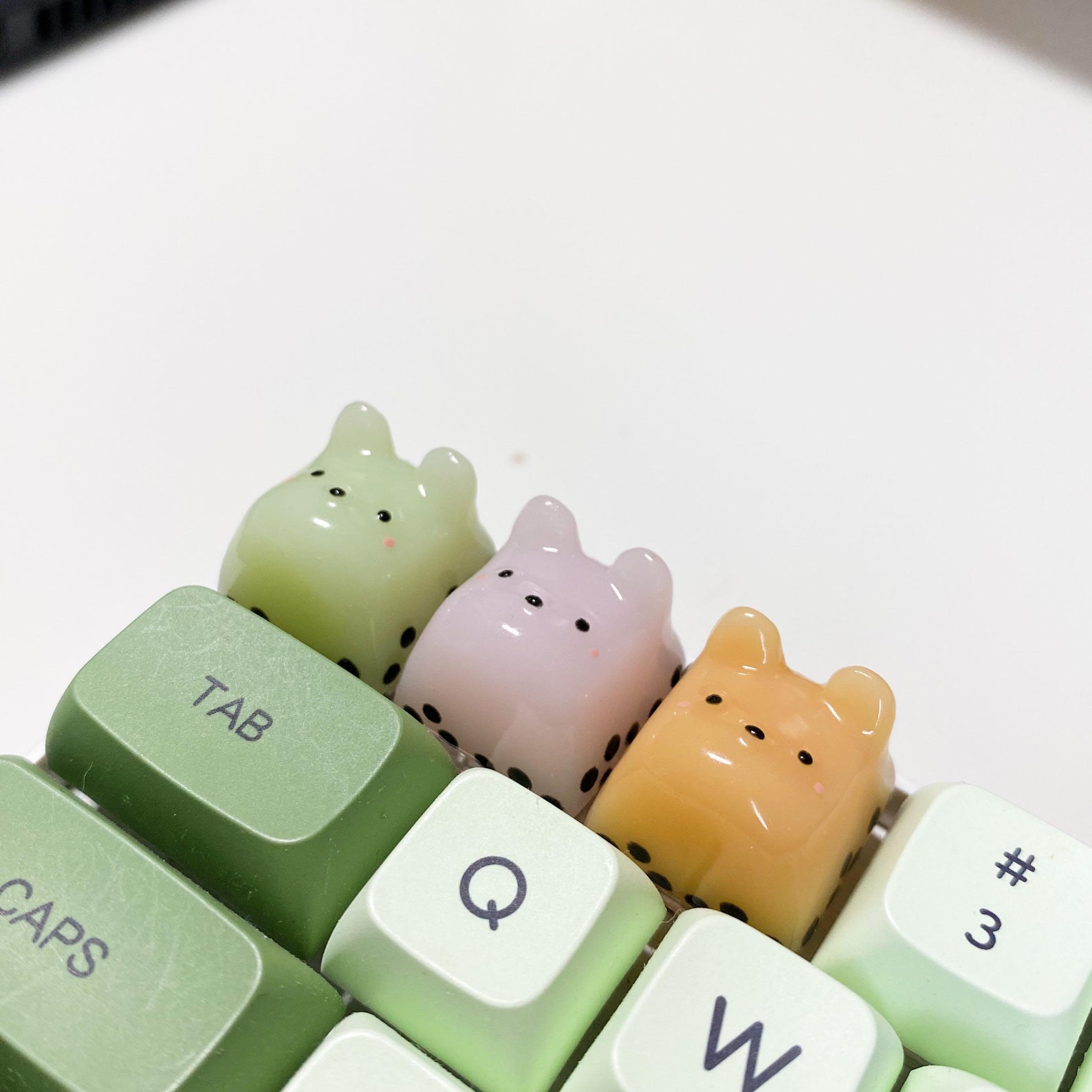 Bubble Tea Boba Bear Keycap Artisan Keycap - Etsy