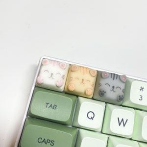 Cat Keycaps Artisan Keycaps - Etsy