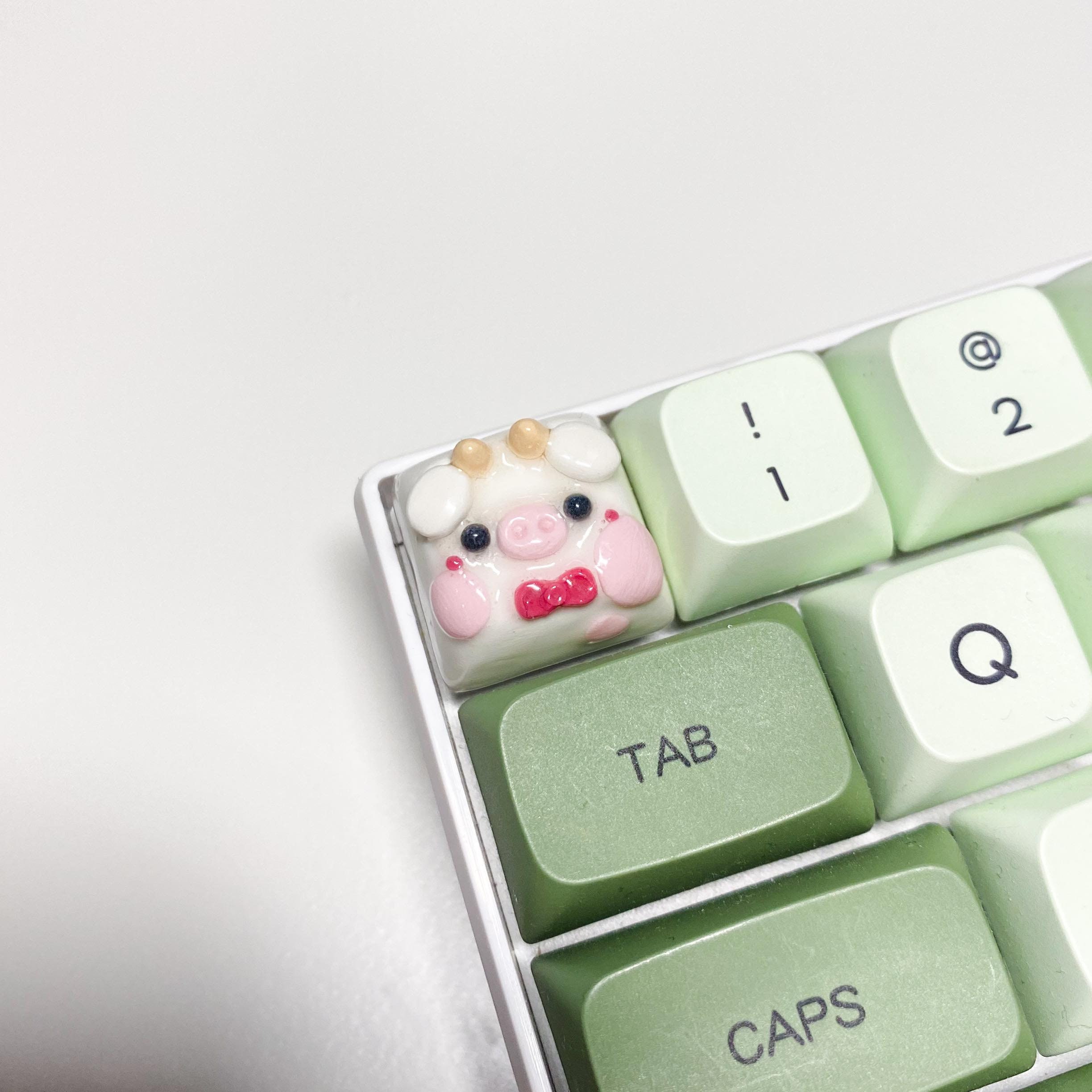 Strawberry Cow Keycap Matcha Cow Keycap Taro Cow Keycap - Etsy Canada