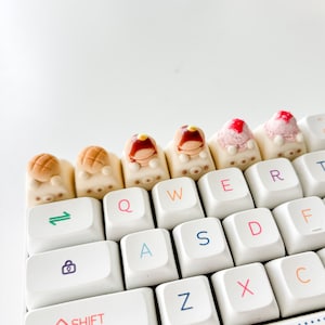 Melonpan Bear Keycap | Bo Lo Bao Keycap |icecream Bear Keycap| Bear ...