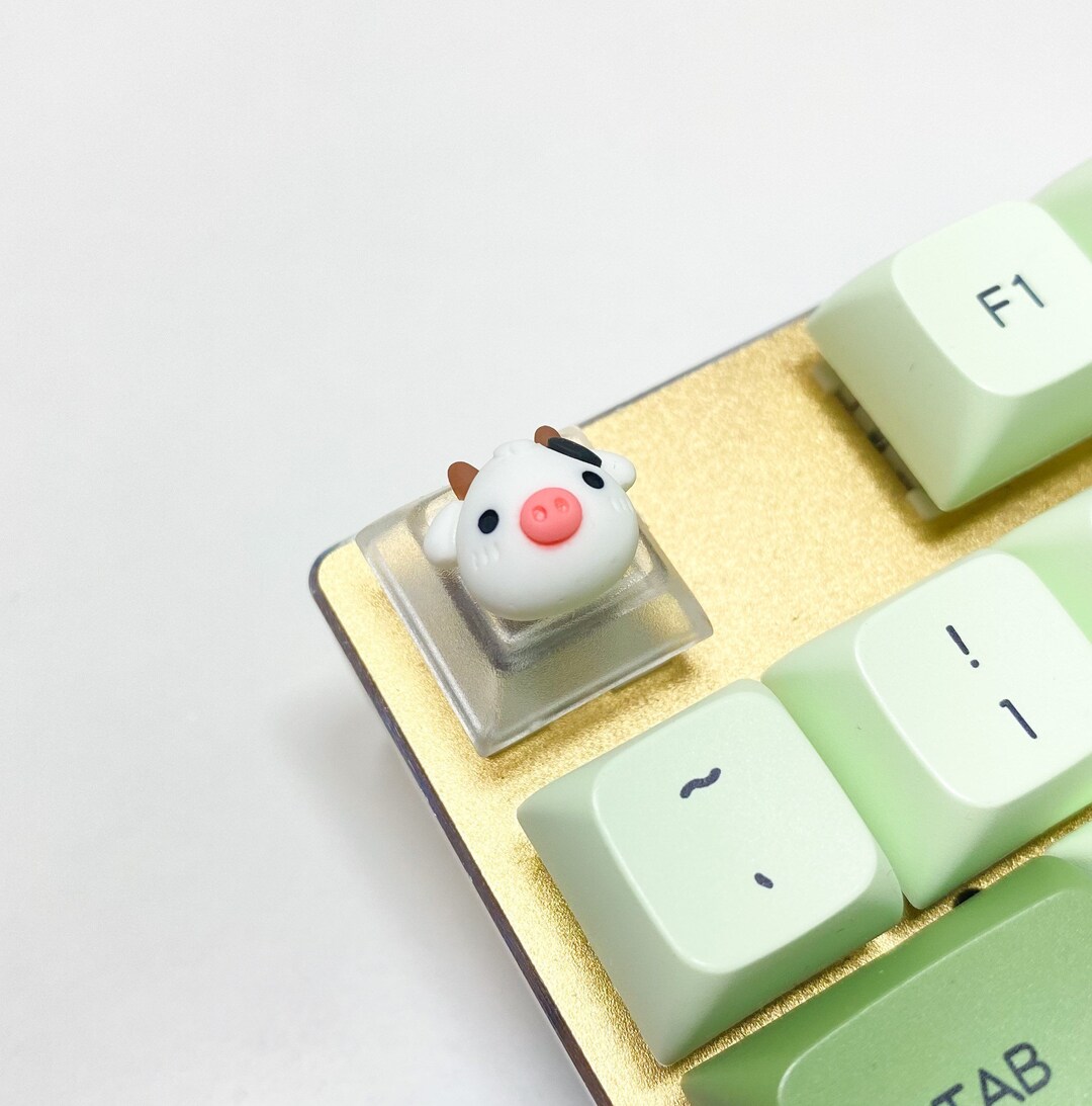 Cow Keycap | Artisan Keycap - Etsy