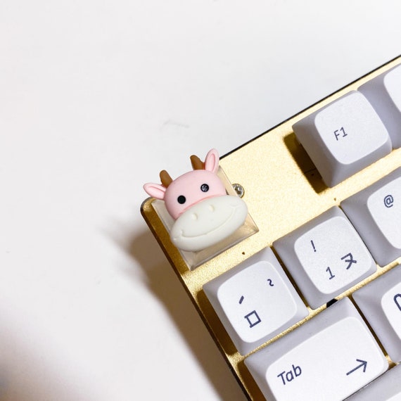 Strawberry Cow Keycap | Etsy