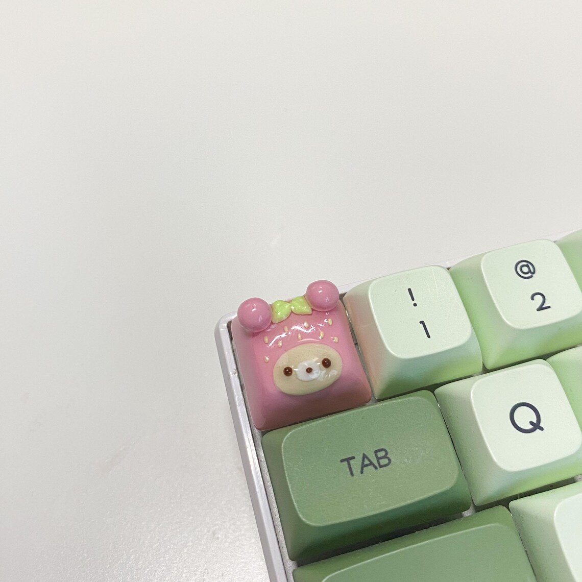 Strawberry Bear Keycap Artisan Keycaps - Etsy