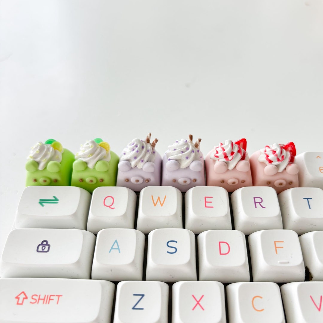 Frappucino Bears Keycaps | Milkshake Bear Keycaps | Dessert Keycap ...